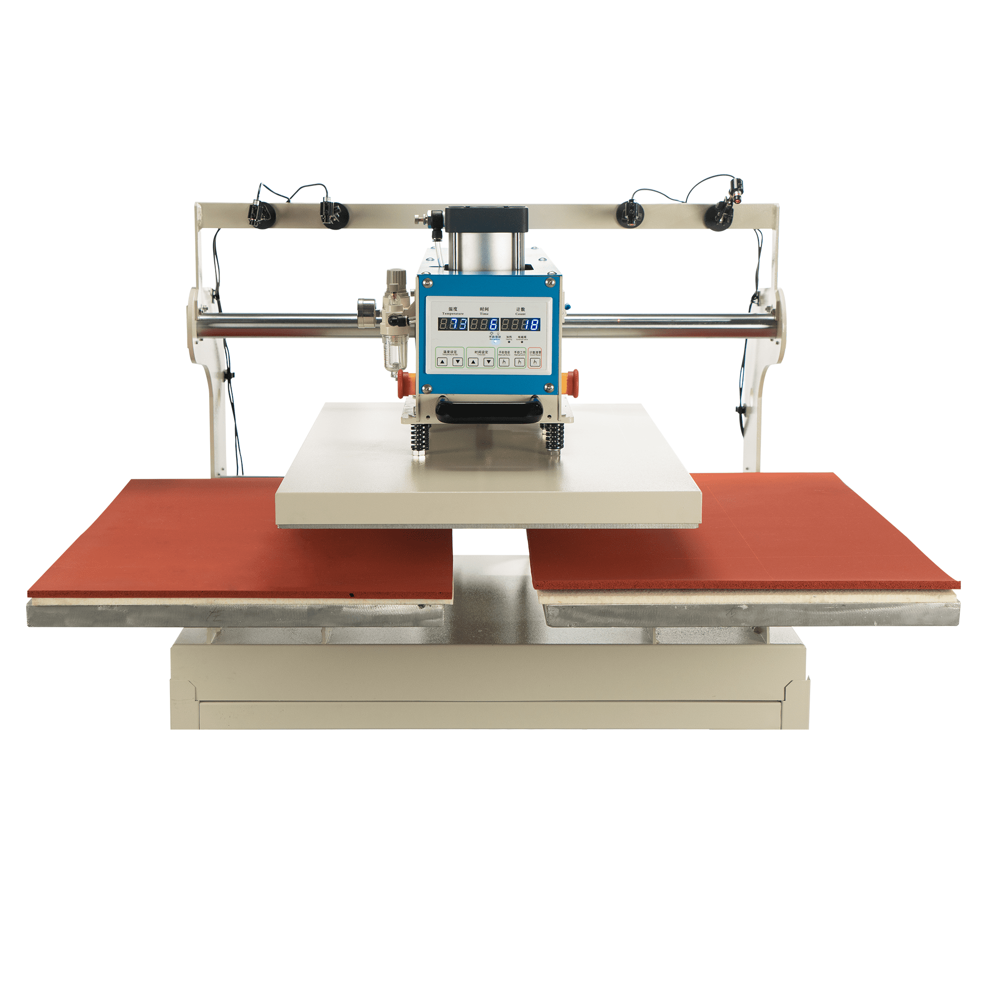 20 x 28 pneumatic up sliding dual platen heat press machine with ...