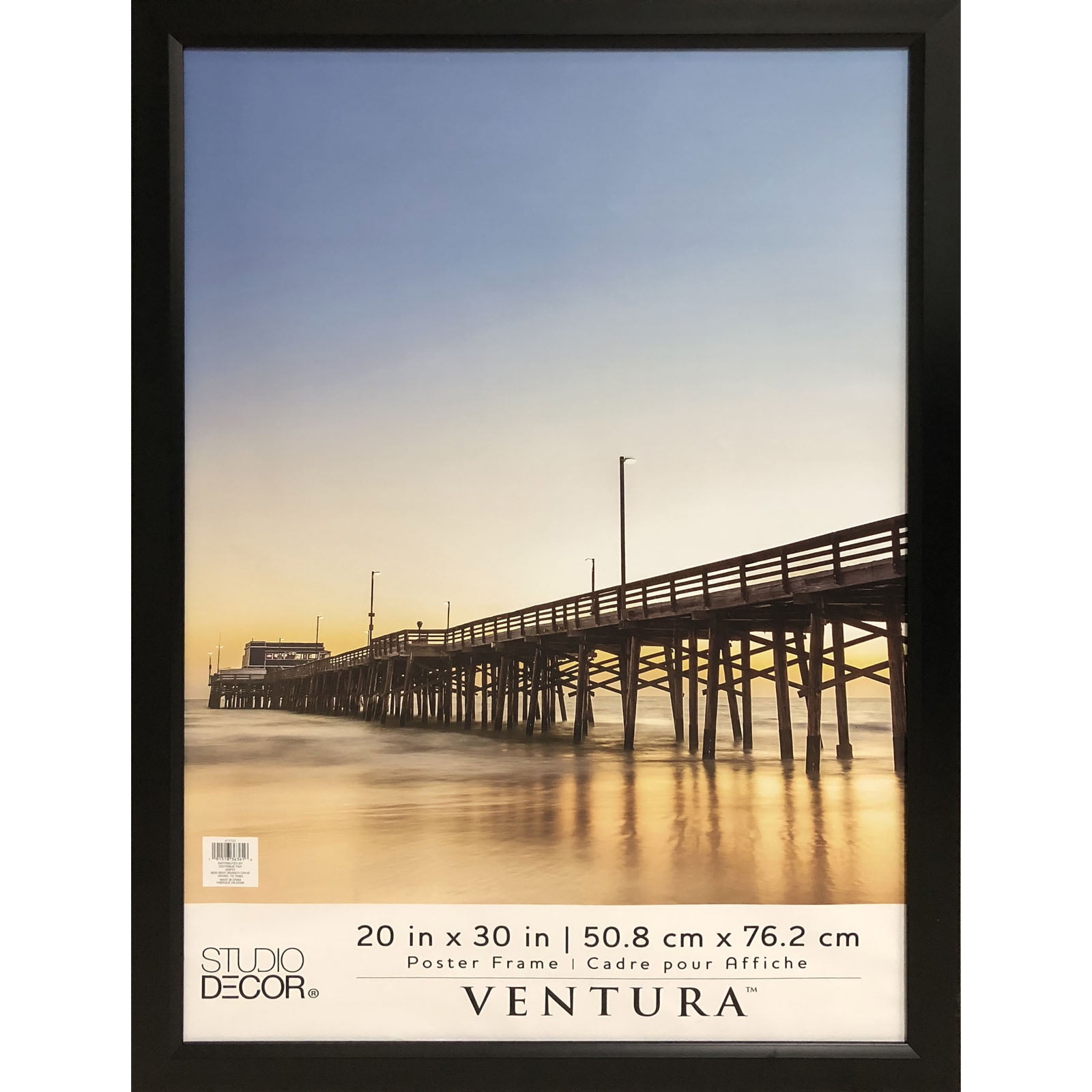 20" x 30" Black Ventura Poster Picture Frame by Studio Decor - Includes ...