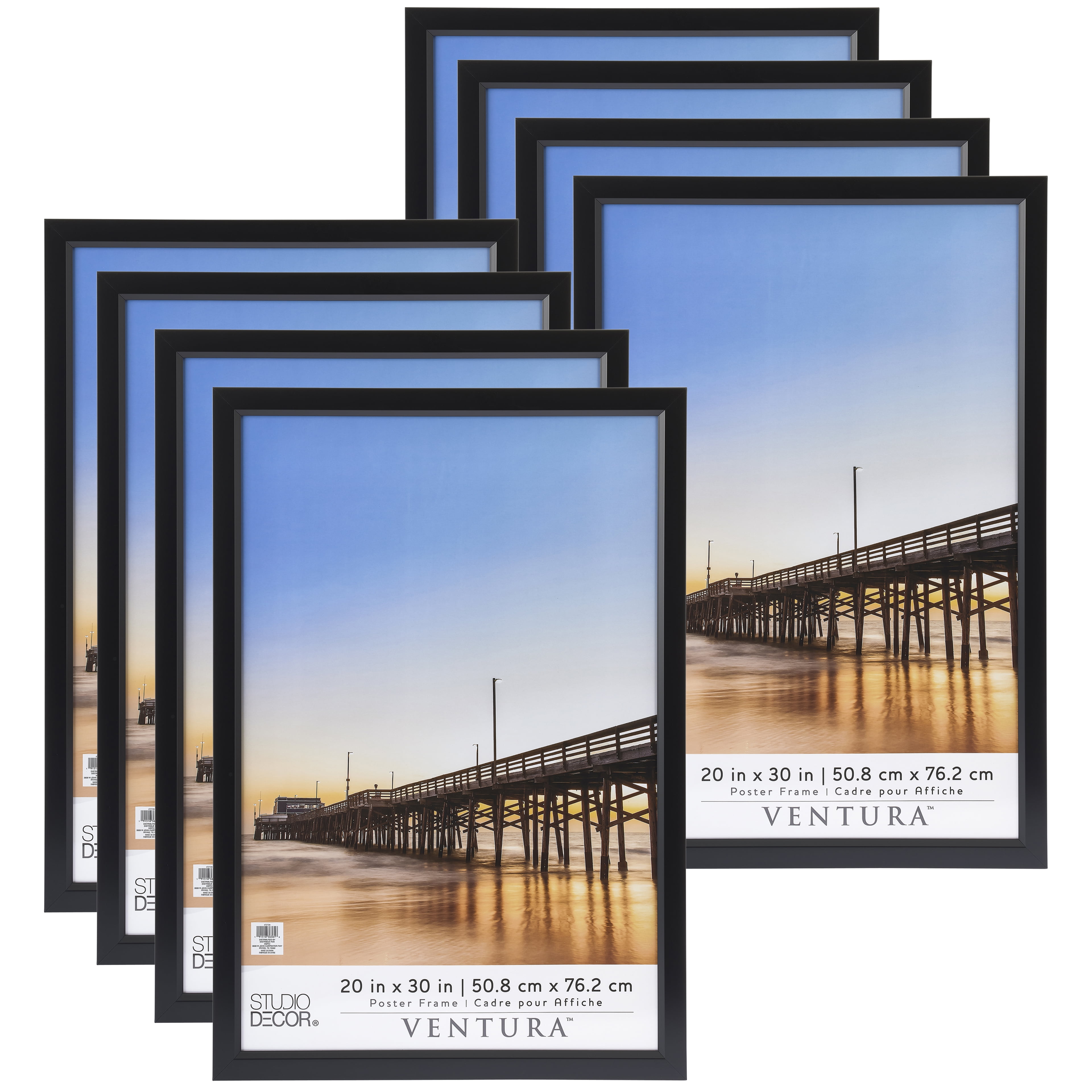 20” x 30” Plastic Poster Frame - Ventura by Studio Décor - Includes Pre ...