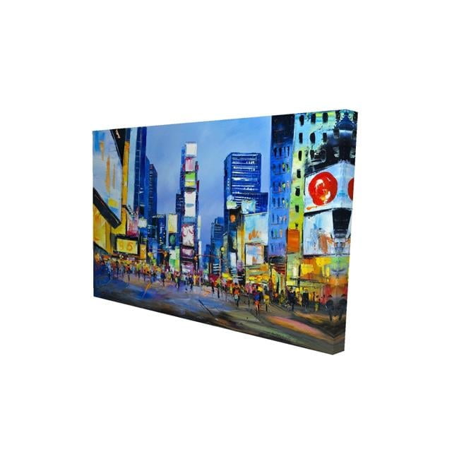 20 x 30 in. Cityscape In Times Square-Print on Canvas - Walmart.com
