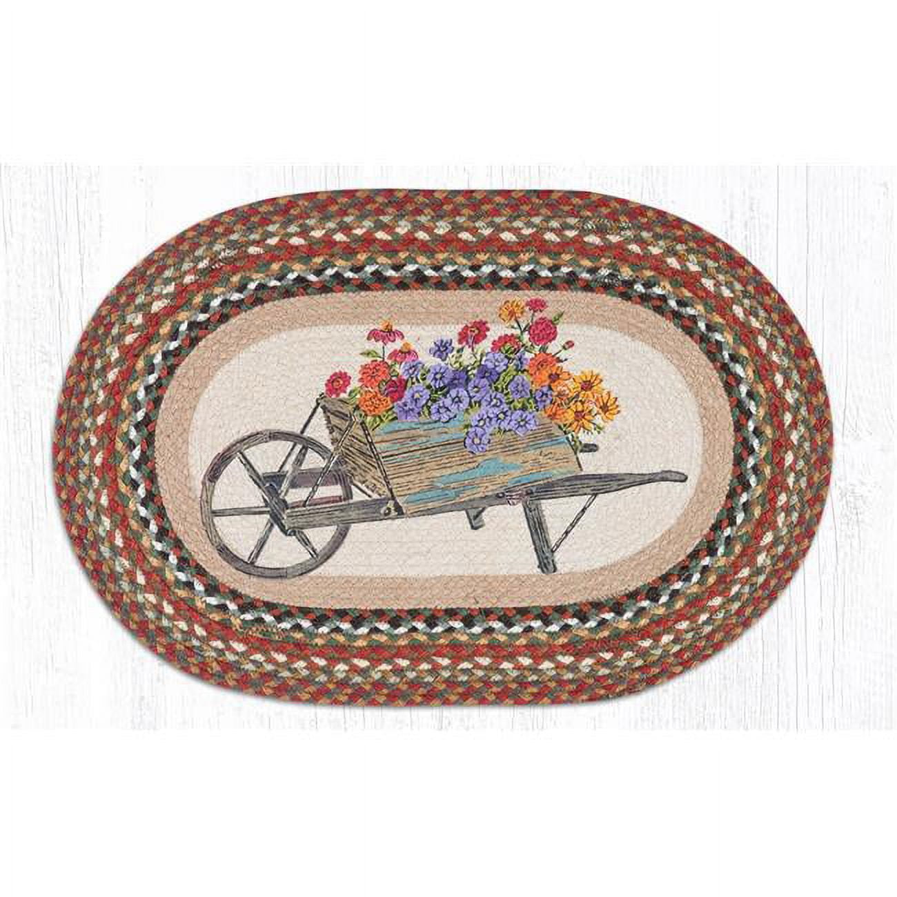 20 x 30 in. Jute Oval Wheelbarrow Patch - Walmart.com