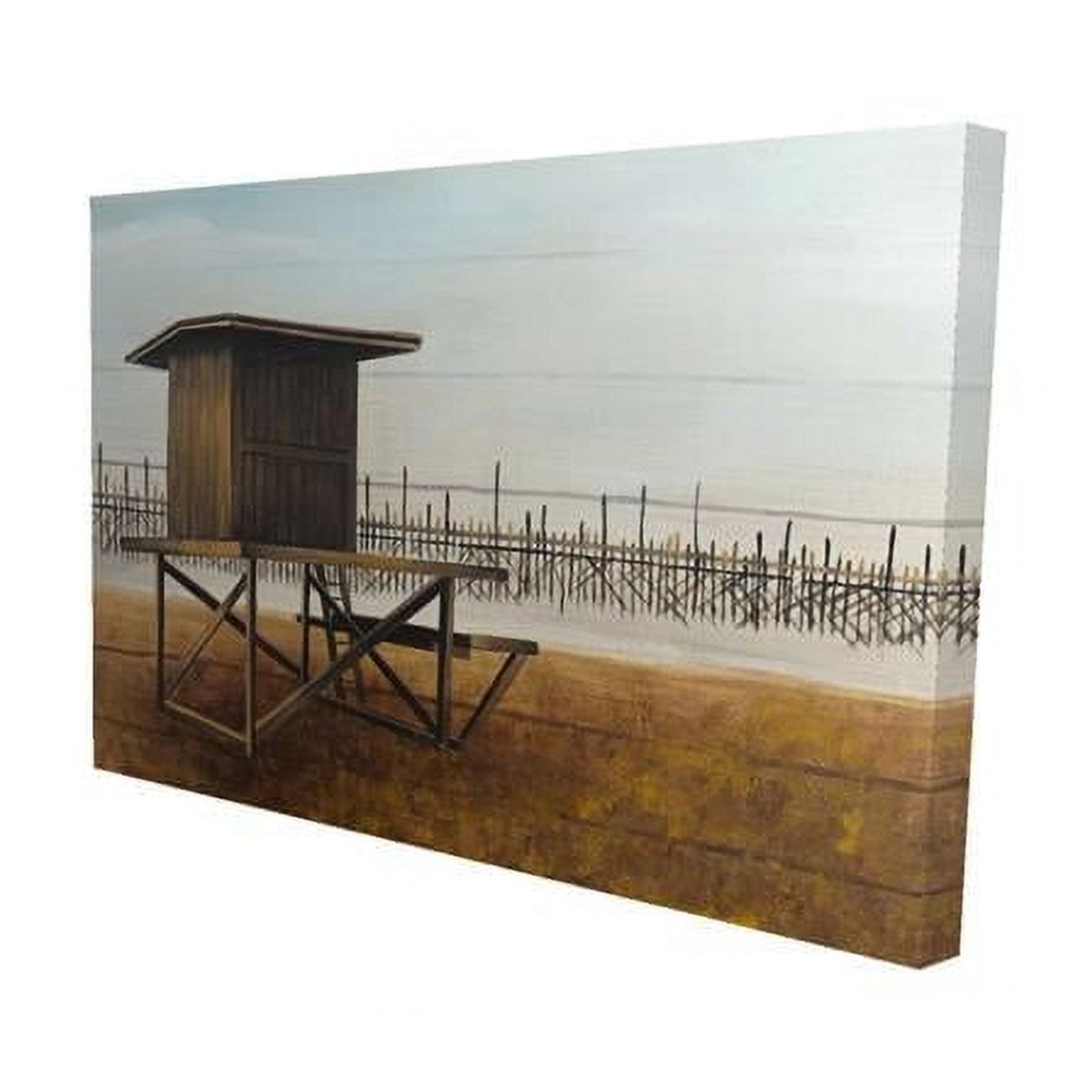 20 x 30 in. Newport Beach Lifeguard Tower-Print on Canvas - Walmart.com