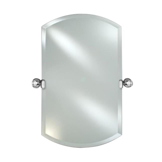 20 x 38 in. Radiance Frameless Beveled Double Arch Mirror with ...