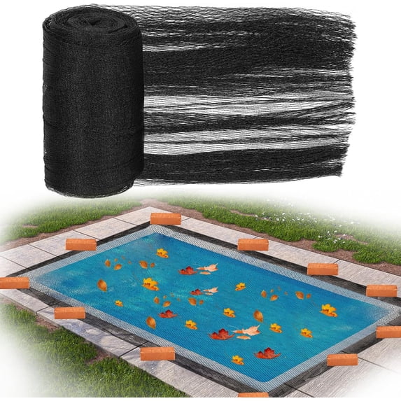 20 x 40 Feet Pool Leaf Net Cover Inground Pool Cover Rectangle Swimming ...