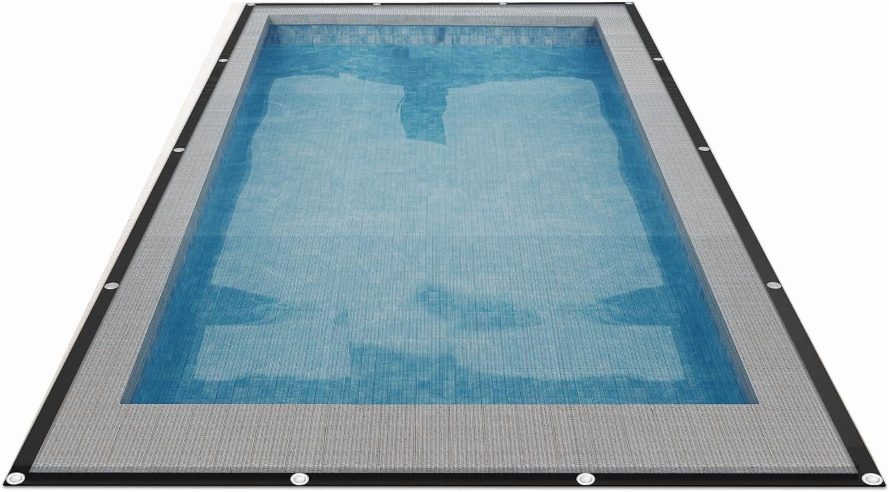 20 x 40 Ft Pool Leaf Net Cover, Inground Pool Cover Rectangle Swimming ...