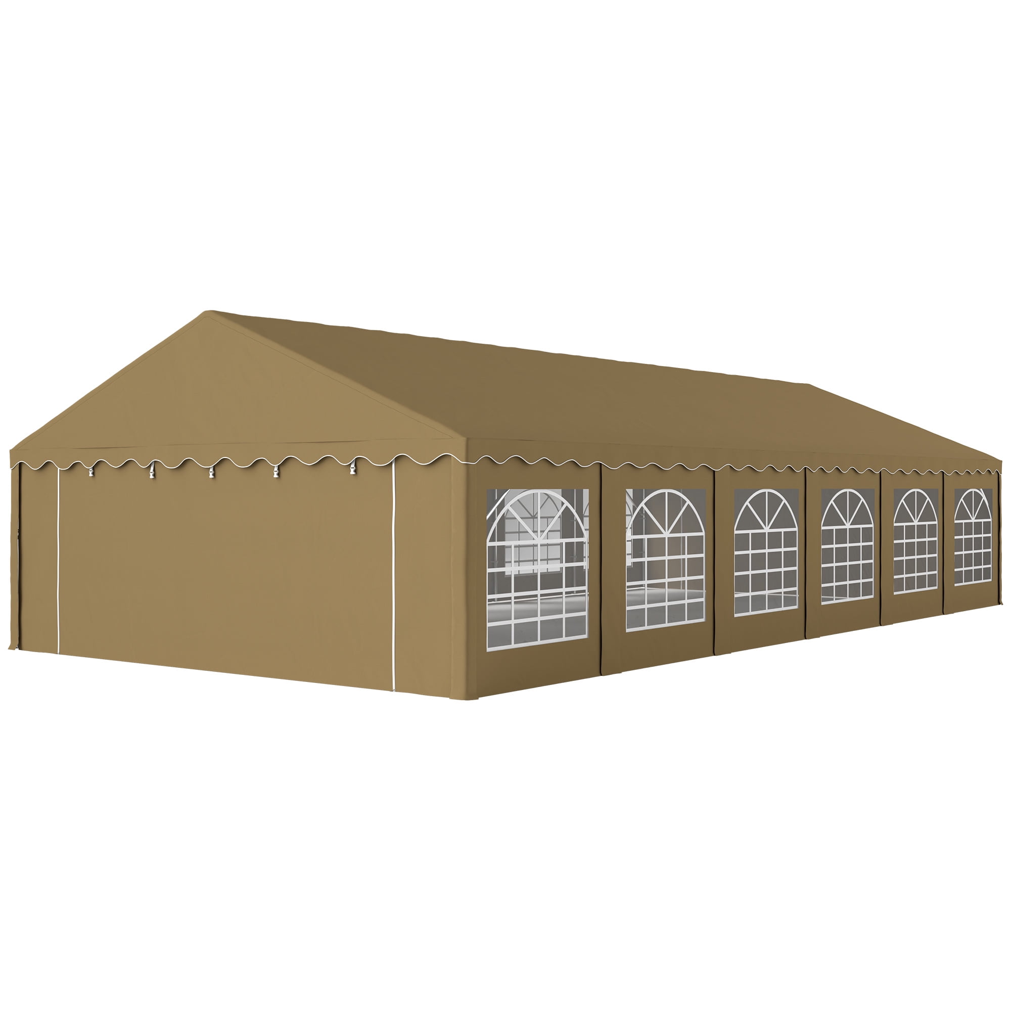 20' x 40' Party Tent, Outdoor Canopy Tent with Removable Sidewalls, 12 ...