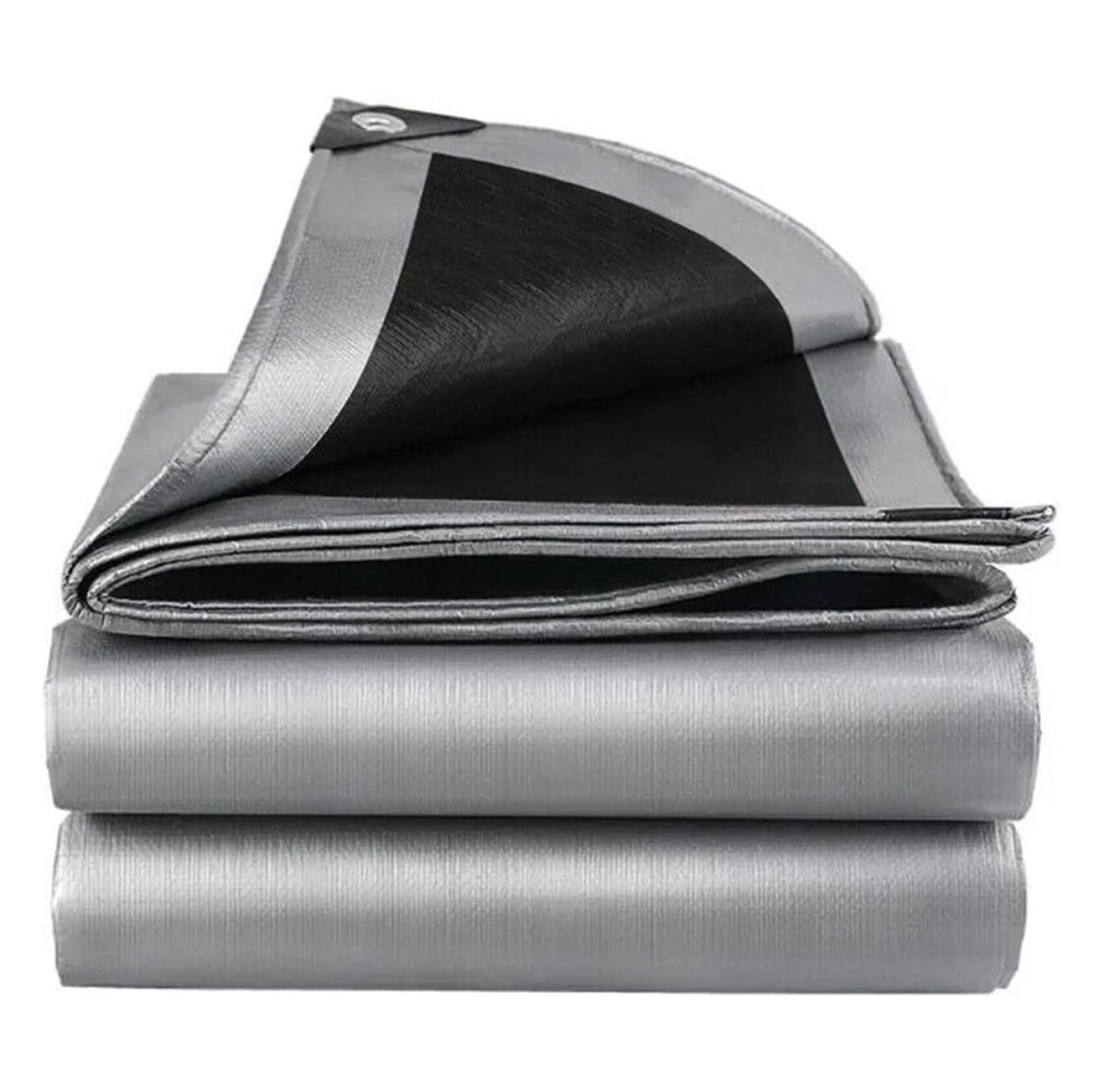20 x 40ft Tarps Heavy Duty Thick Waterproof, Canopy Silver + Black Tent ...