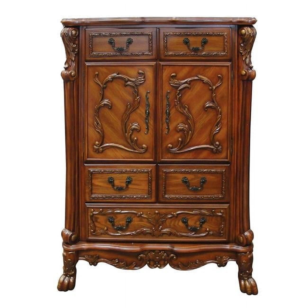 20 x 43 x 55 in. Cherry Oak Wood Poly Resin Chest - Walmart Business ...
