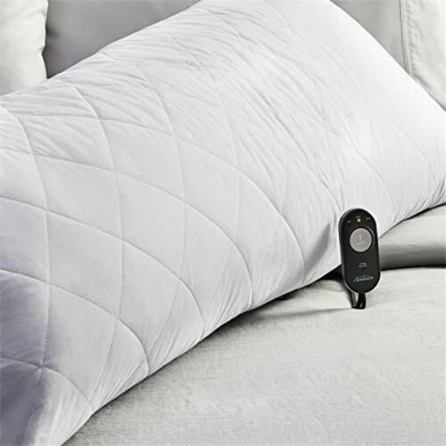 20 x 54 in. Heated Body Pillow with Temperature Controller, White ...