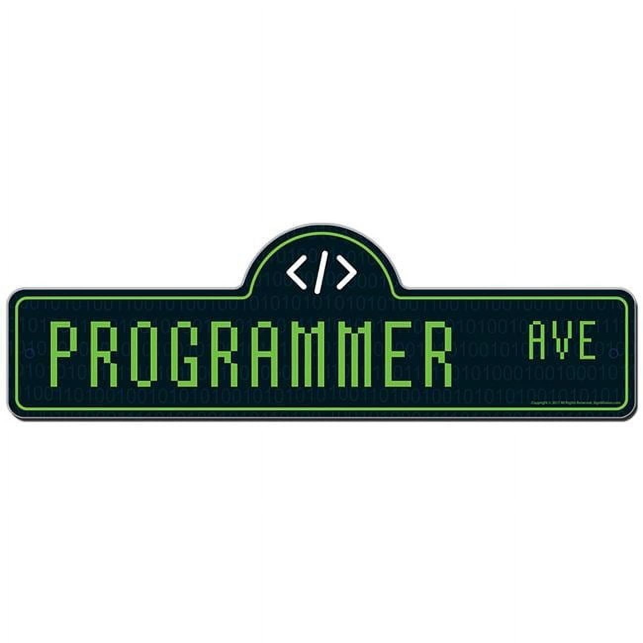 20 x 7 in. Street Sign - Programmer - Walmart.com