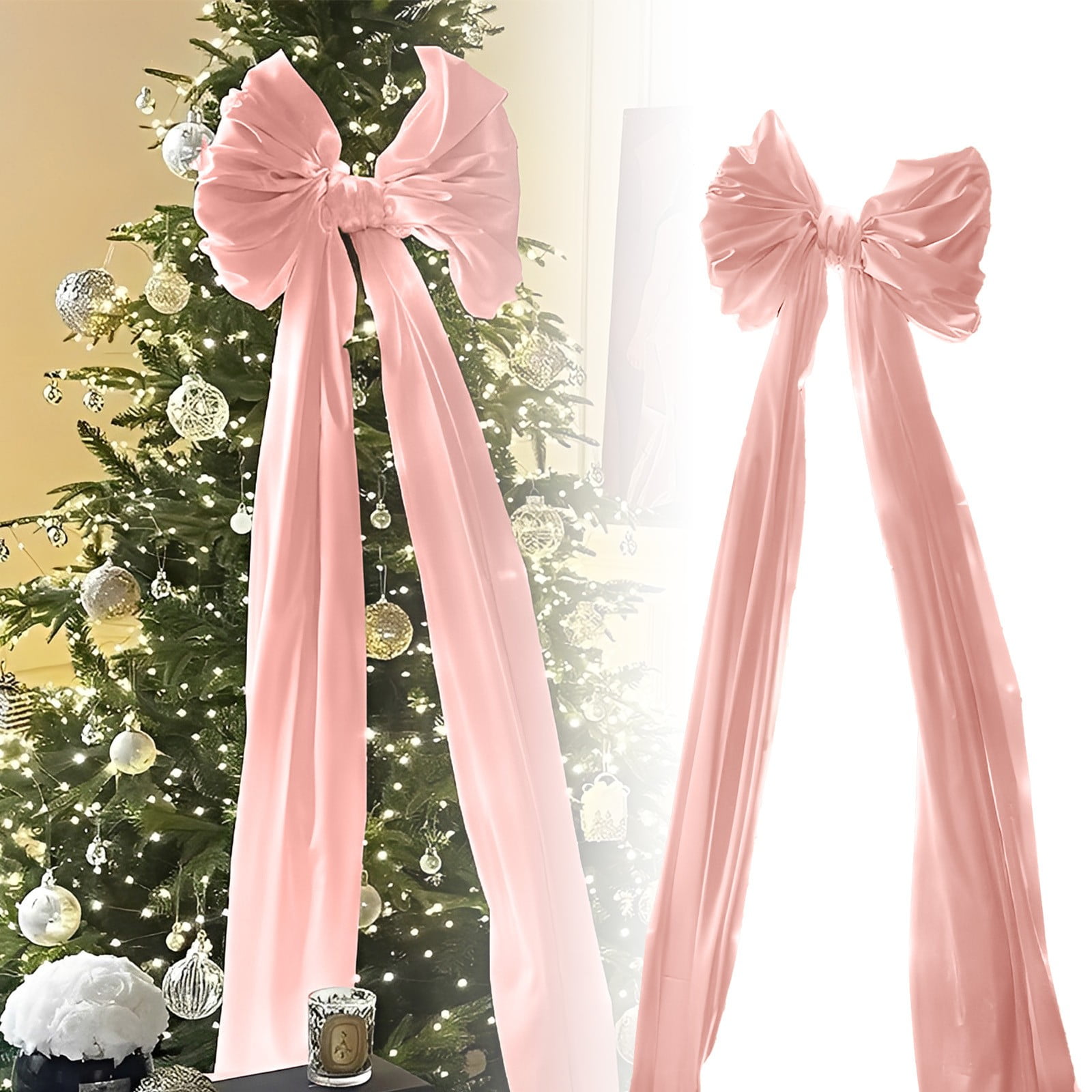 20 x 79 Inches Christmas Extra Large Velvet Bows, Large Christmas Bows ...