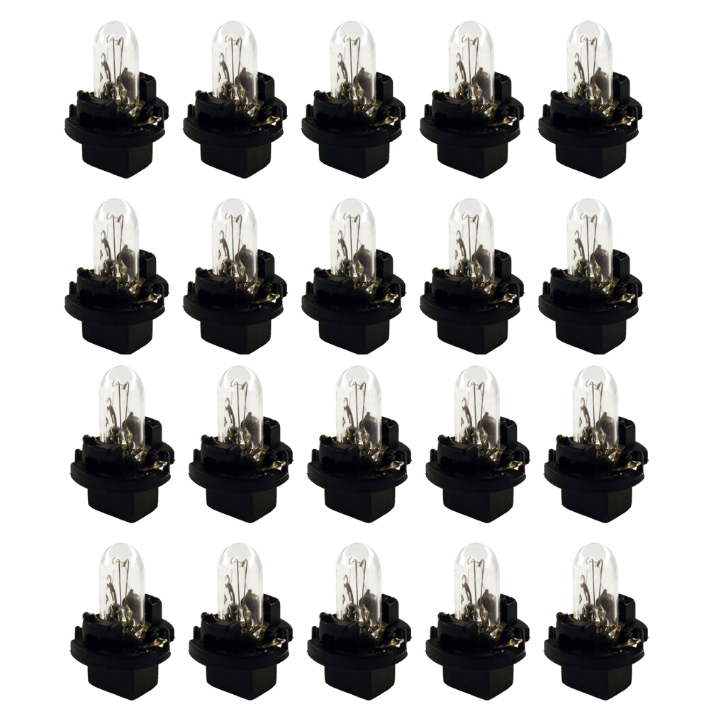 20 x T5 Socket Twist Lock Light Bulb PC74 for Instrument Panel Cluster ...