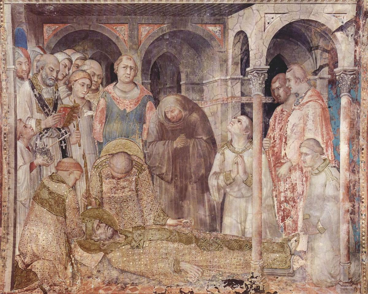 20"x16" Fine Art Quality Poster: Simone Martini Frescoes in Assisi ...