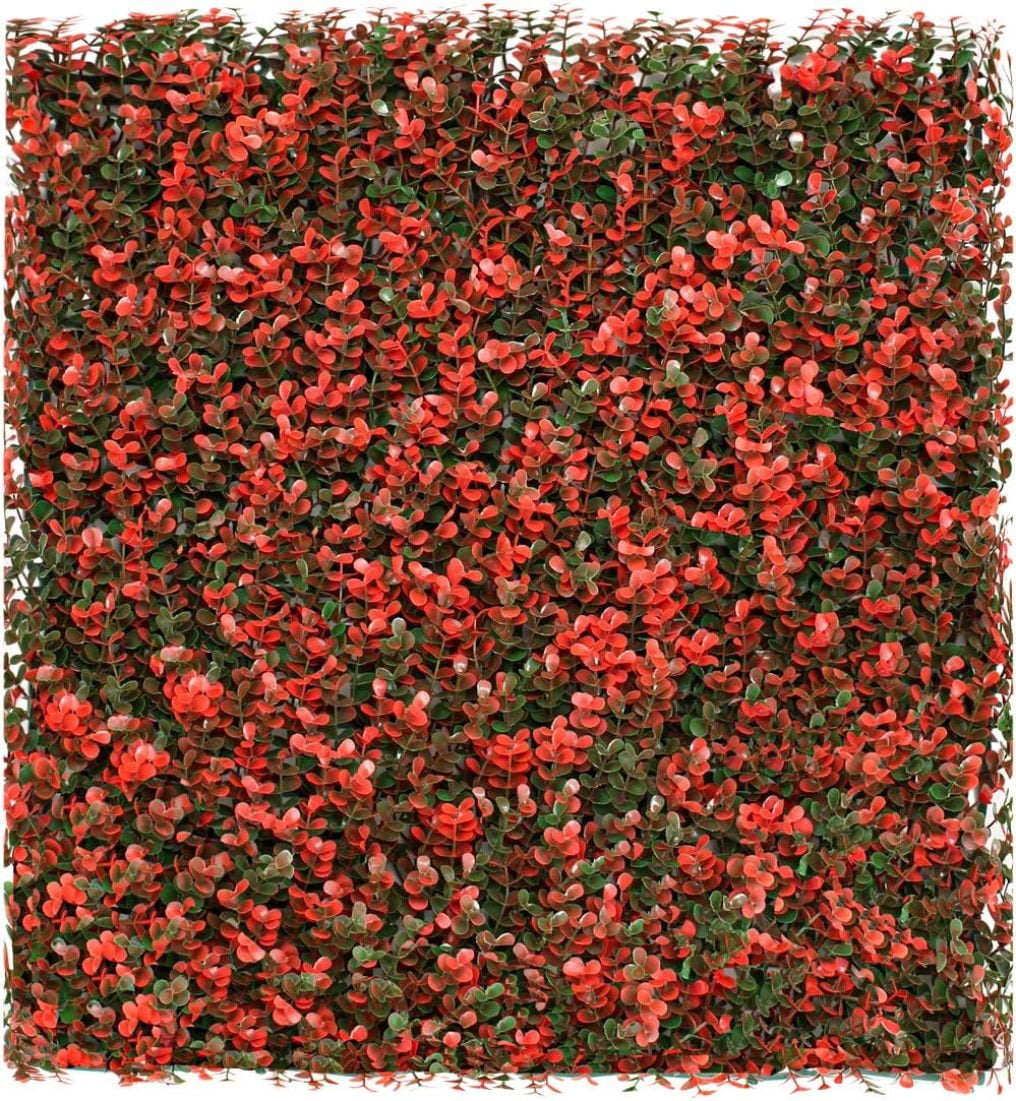 20"x20" 3Pack Greenery Wall Backdrops Artificial Grass Panel Faux Hedge ...