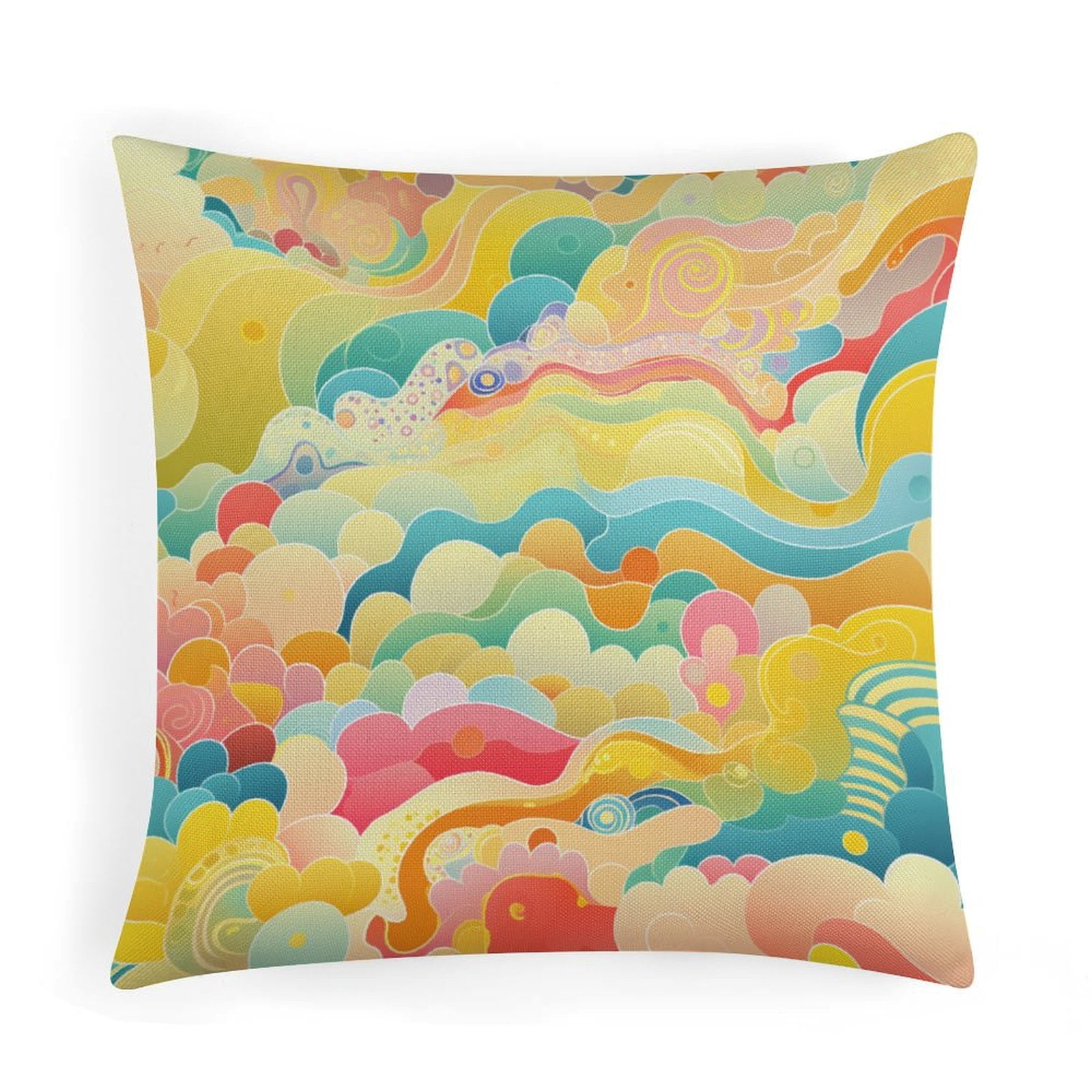20"x20" Cushion Case Attractive Bright And Colorful Abstract Pattern ...