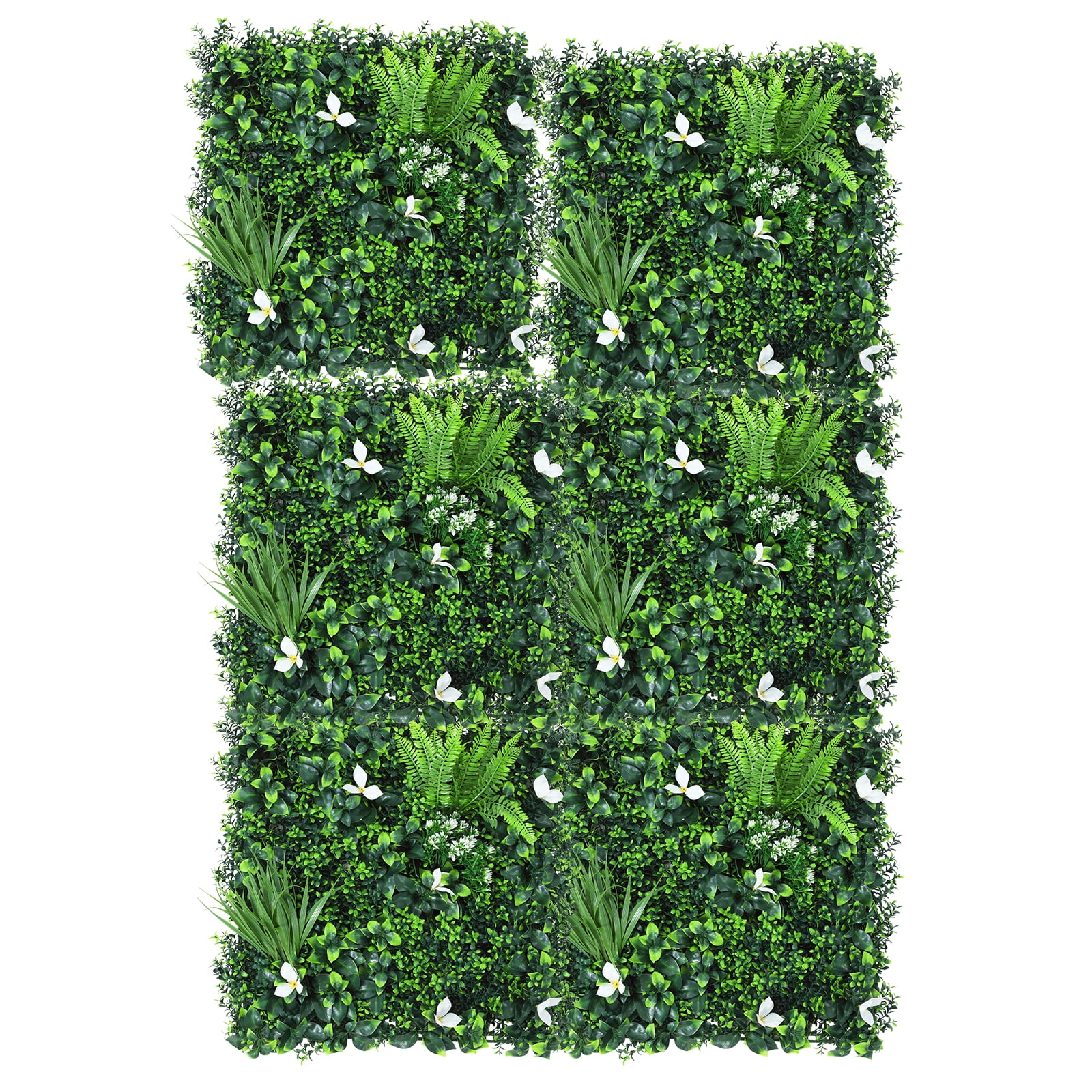 20"x20"Grass Wall Panels, Artificial Grass Wall Decor with 100 Zip Ties ...