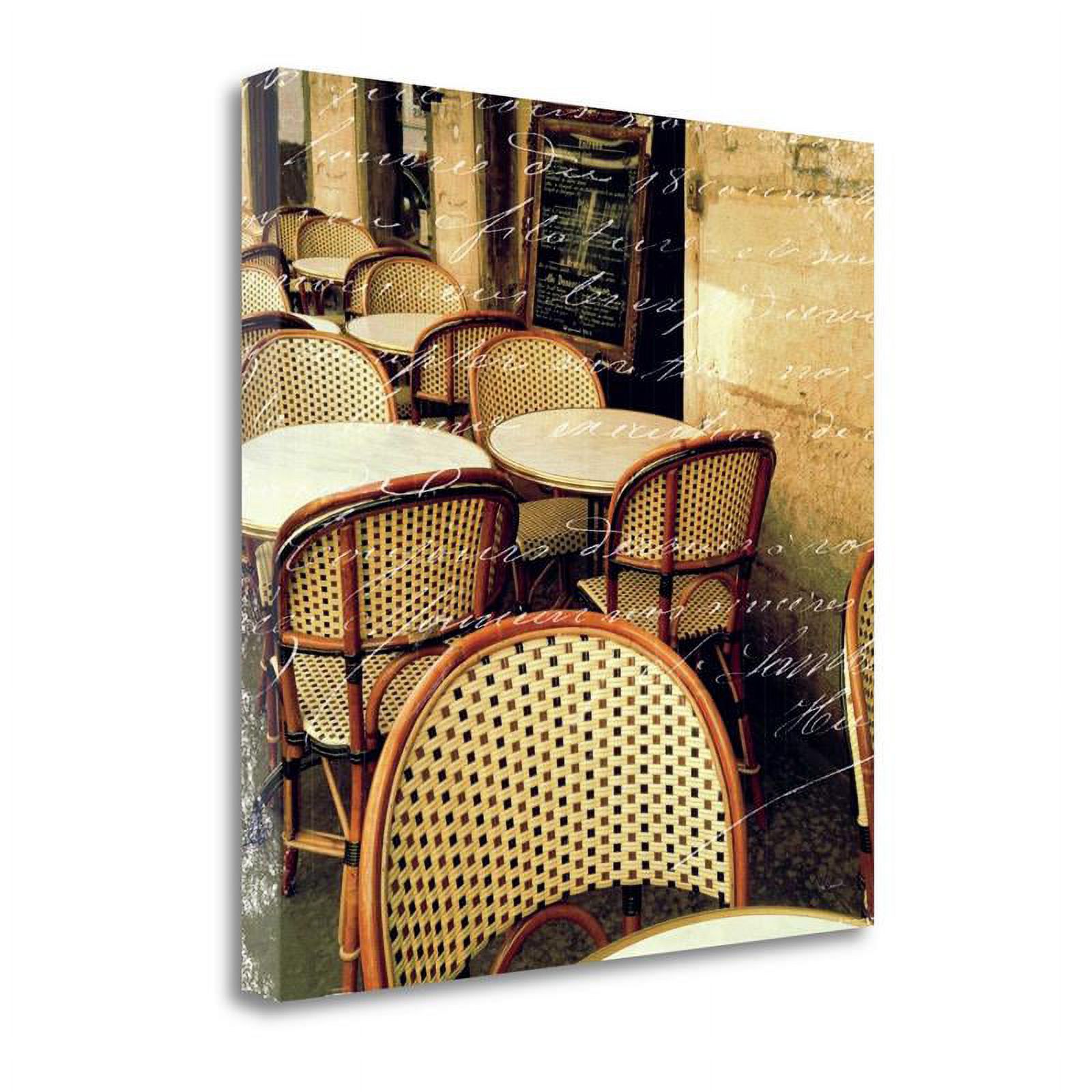 20"x20" Paris Bistro Letter By Sue Schlabach- Print on Canvas Fabric ...