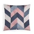 20"x20" Pillow Protector Chevron Pattern, Pastel Colors, Gray, Pink ...