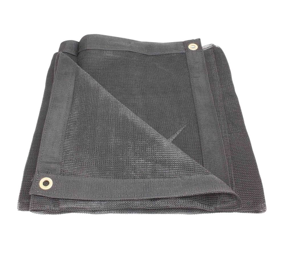 20'x30' Black 70% Shade Mesh Tarp for Outdoor w/ Grommets - 6 Oz Extra ...