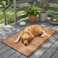 20"x39" Large Rattan Pet Cooling Mat - Foldable Non-Slip Cooling Pad ...