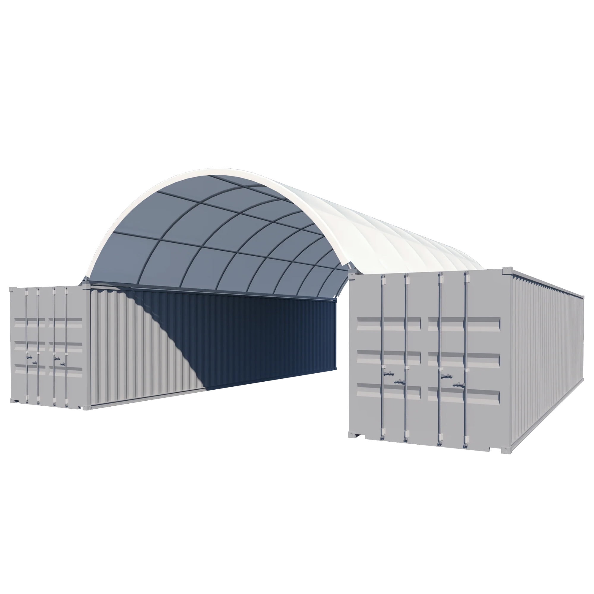 DuraYu 20x40 ft Heavy-Duty Shipping Container Canopy Shelter with 15oz ...