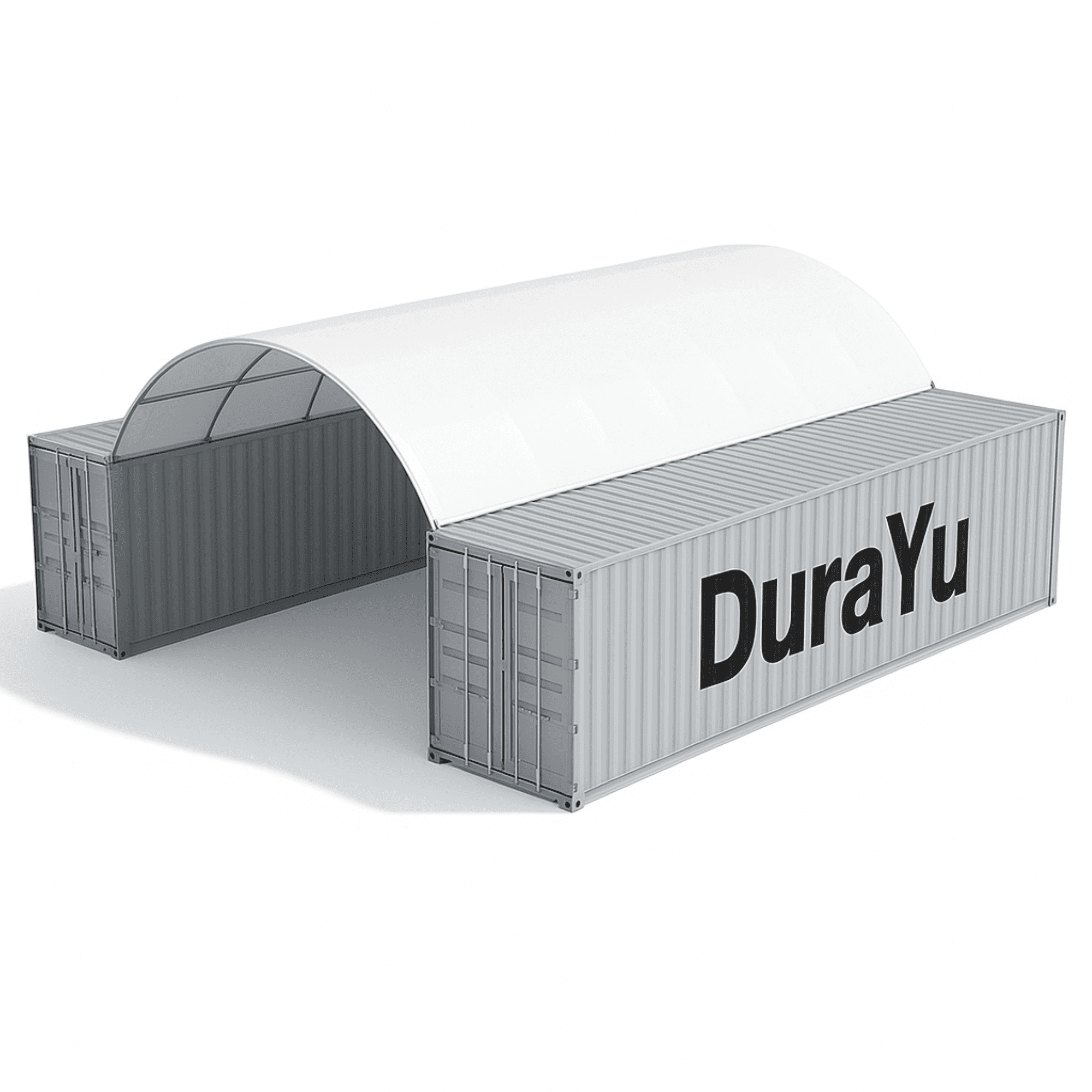 DuraYu 20x40 ft Shipping Container Canopy Shelter with 11oz PE Tarp ...
