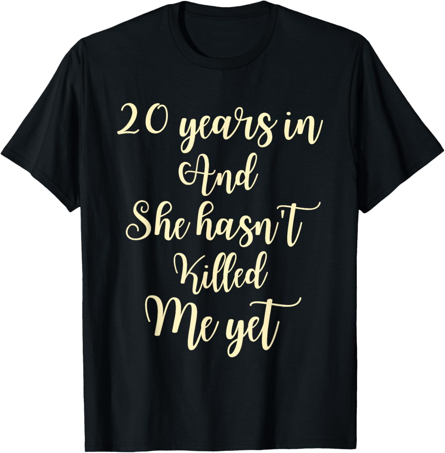 20 years of marriage for men gift 20th wedding anniversary gift T-Shirt ...