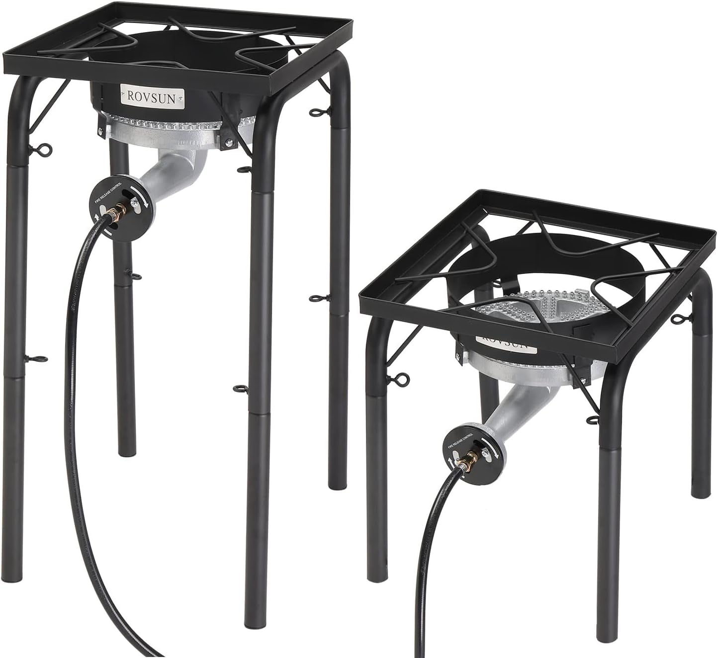 200,000 BTU Powerful Propane Burner, High Pressure Portable Single Gas ...