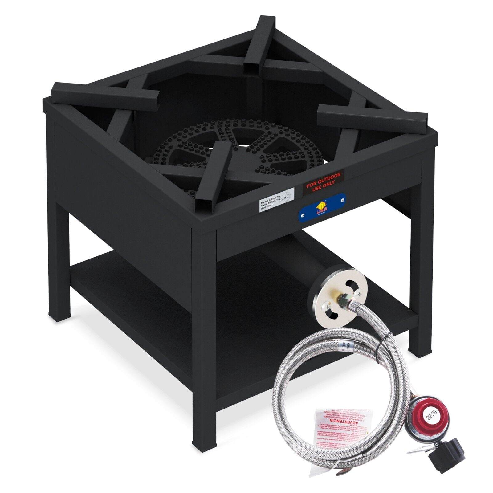 200,000BTU High-Pressure Propane Burner Gas Stove Cooker Turkey Fryer ...