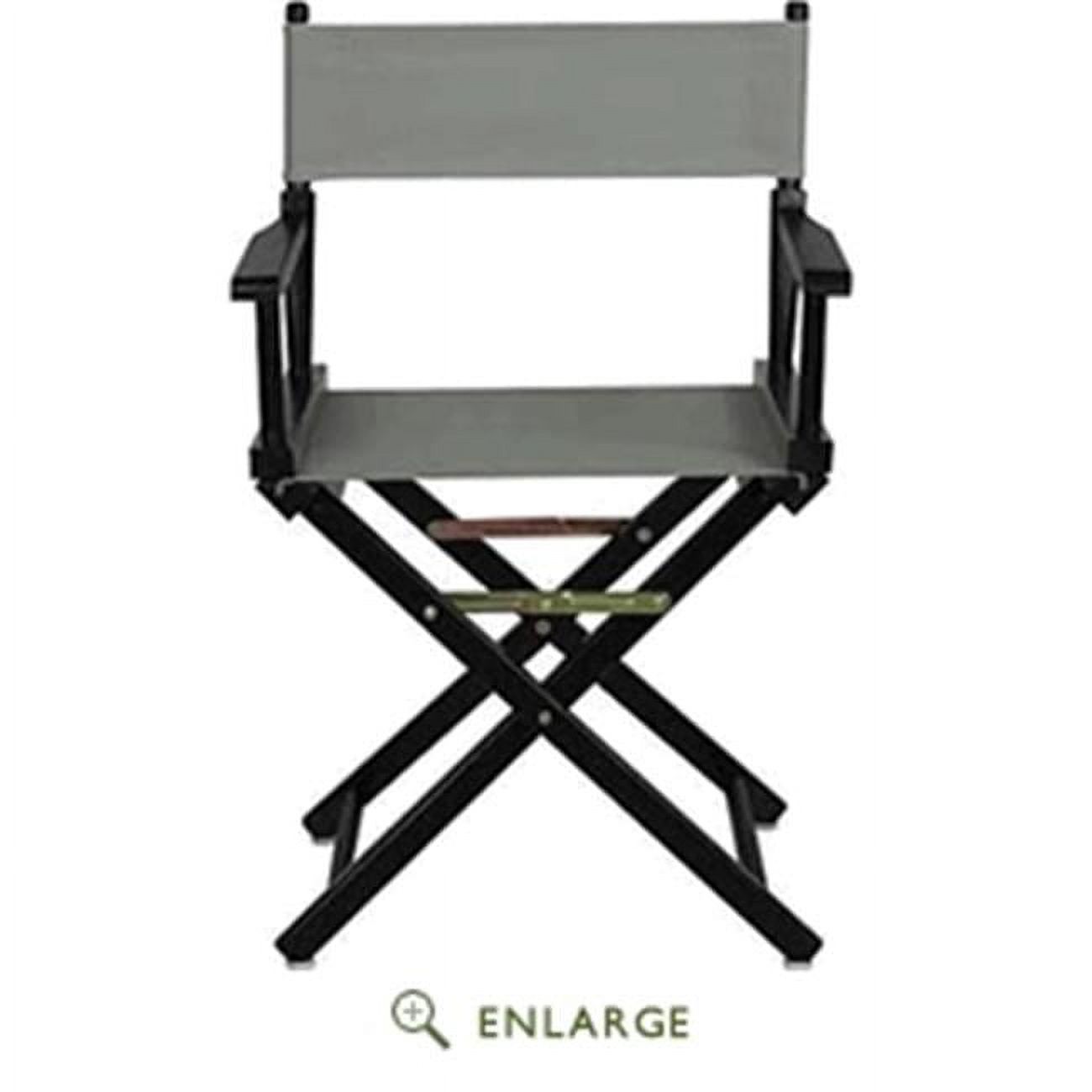 Save 18% • 200-02-021-18 18 in. Directors Chair Black Frame with Gray ...