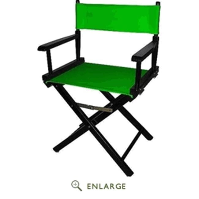 200-02-021-33 18 in. Directors Chair Black Frame with Green Canvas ...