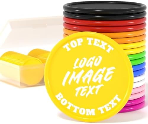 200-1000 Custom Poker Chips, Custom Drink Tokens Personalized Logo ...