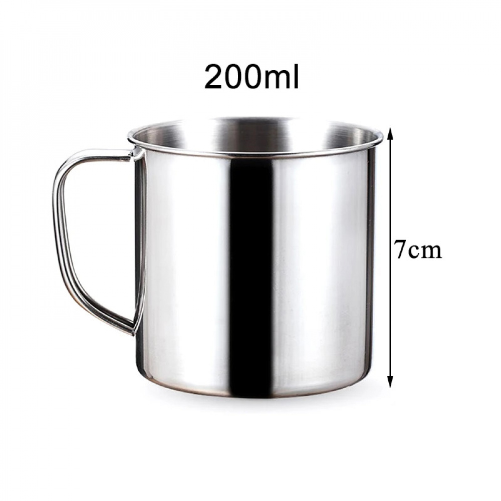 200-1100ml Drinking Mug Handle Design Stainless Steel Water Milk Coffee ...