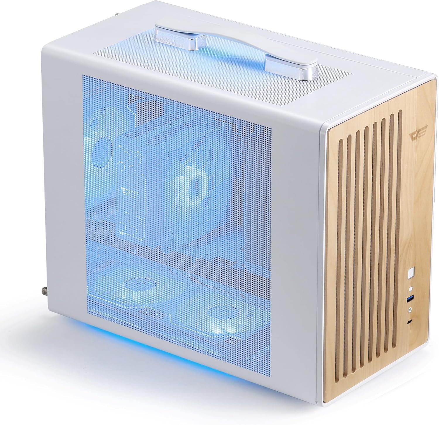 200(2025) portable - chassis with handle, 1 fan, with walnut ...