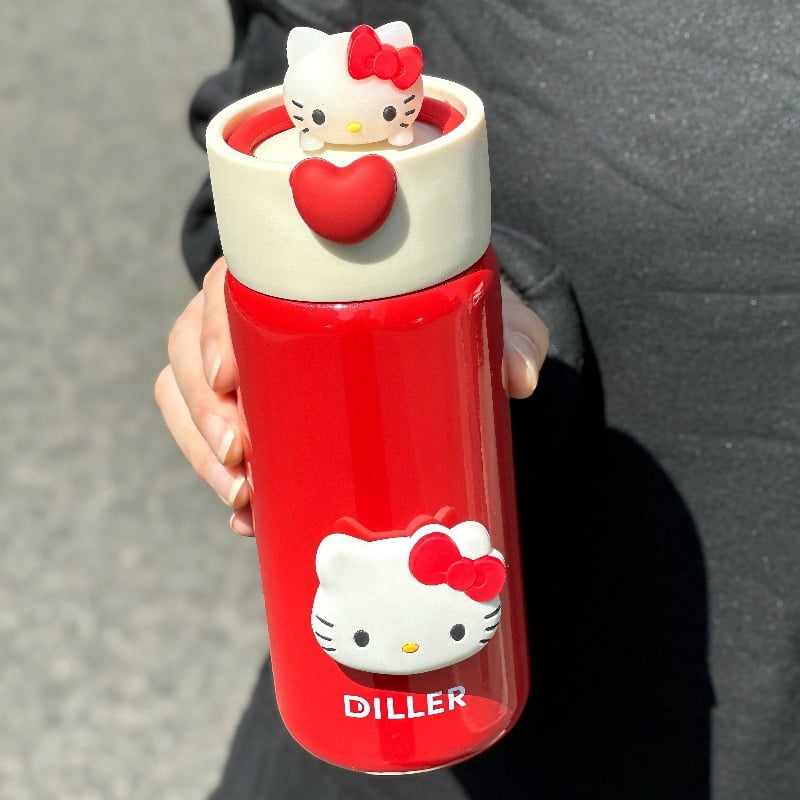 200/280ml Sanrio Cartoon Cute Hello Kitty Portable Tea Separator Water ...