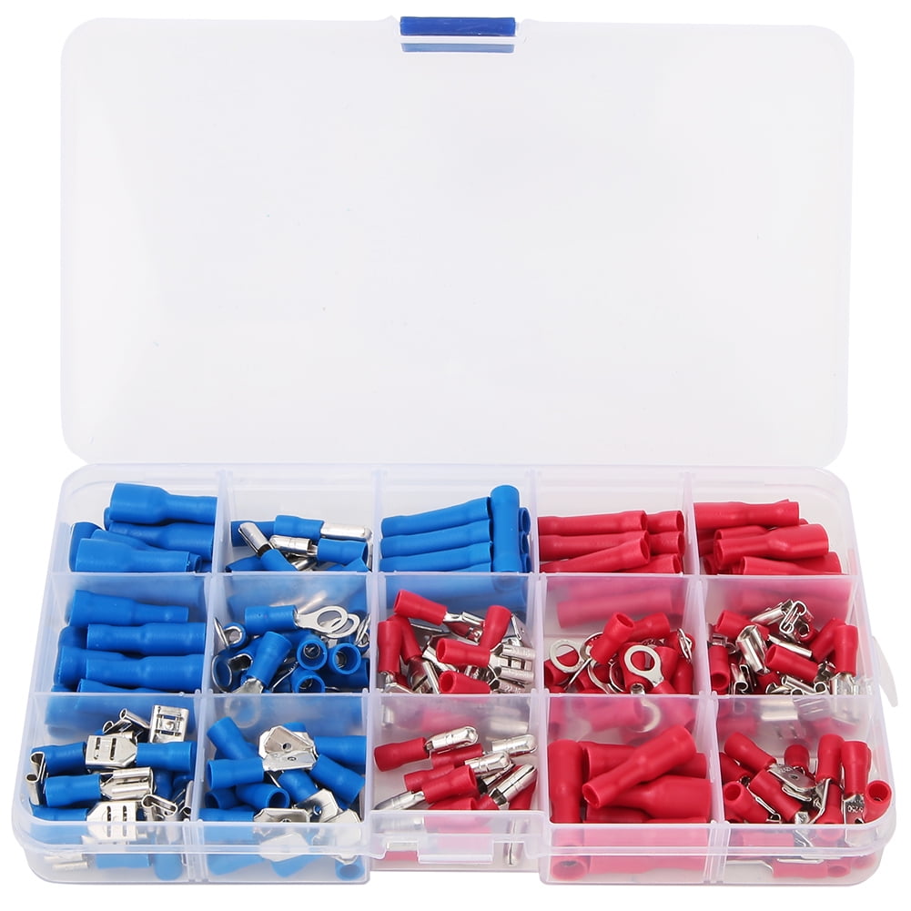 200/300/360pcs Assorted Spade Crimp Terminals Set Insulated Electrical ...