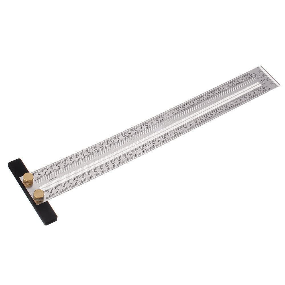 200/300/400mm Stainless Steel Precision Marking T Ruler Hole ...