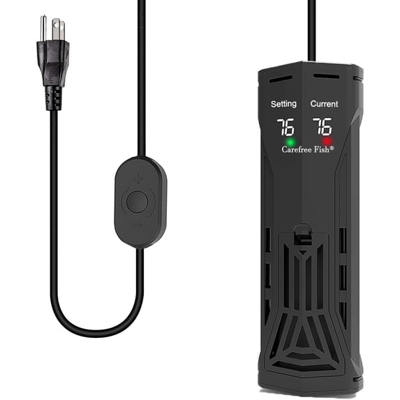 200/300/500/800W Aquarium PTC Ceramic Heater Dual Independent Chips ...