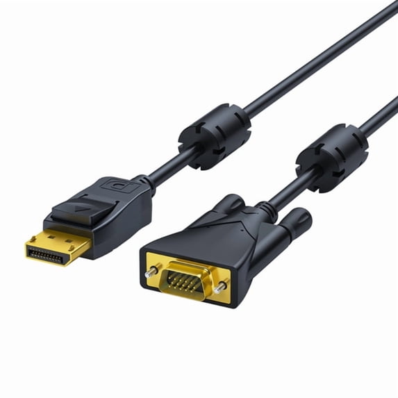 200/300/500cm DP to VGA Cable 1080P HD Video Converter Feature Dual ...