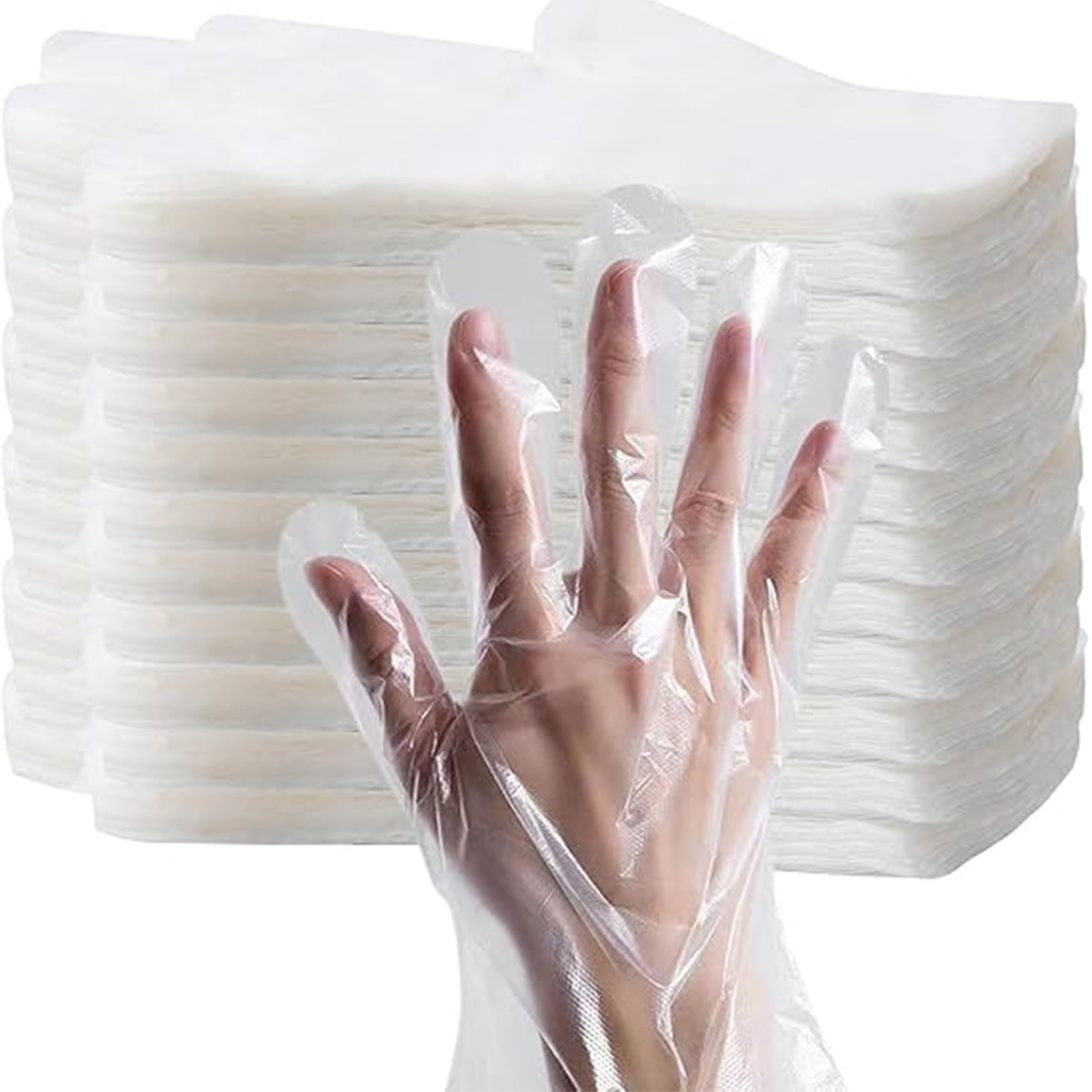 200/400/1000 Count Disposable Transparent Barbecue Gloves Work for Food ...