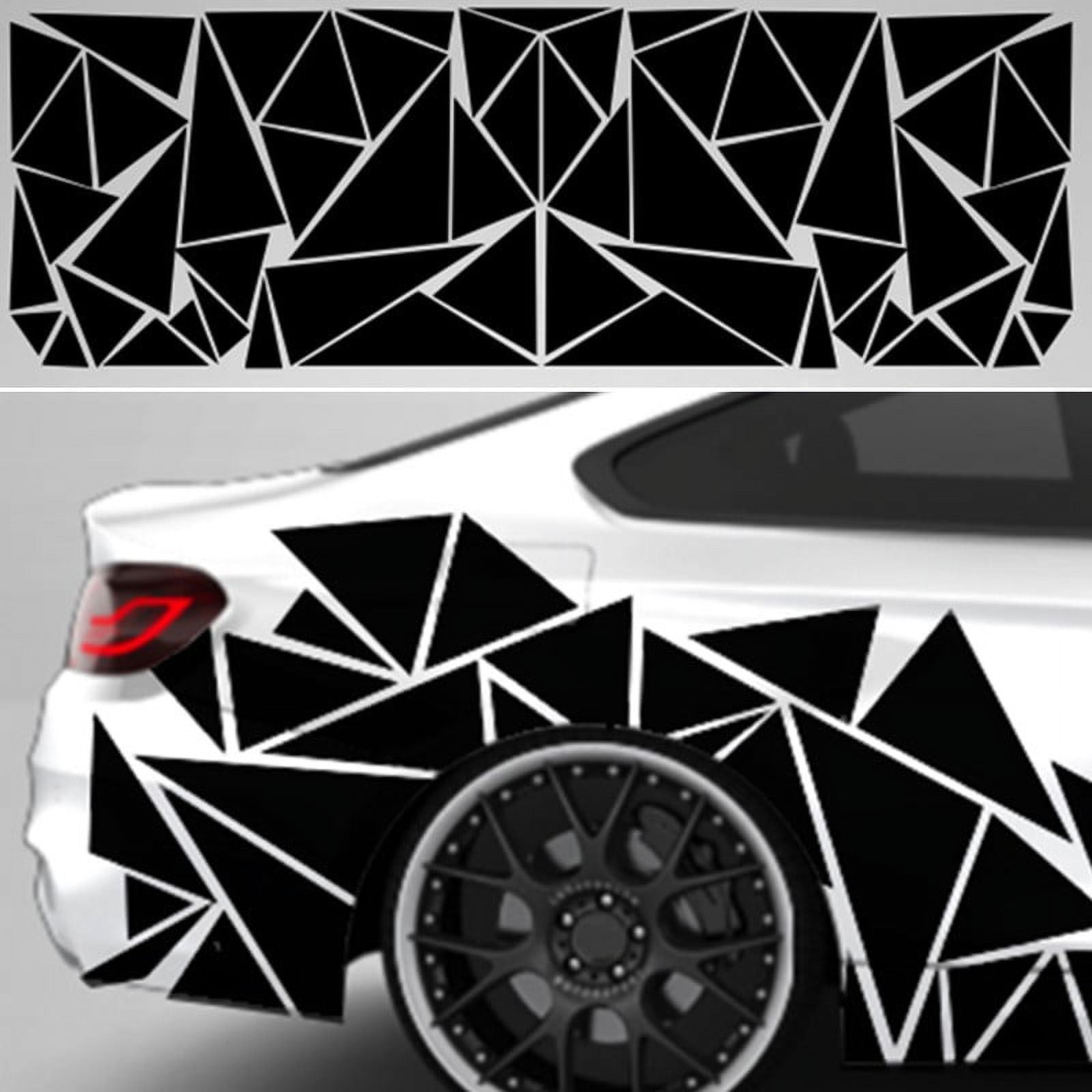 200*60cm Triangle Car Side Sticker Vinyl Decals Auto Decoration ...