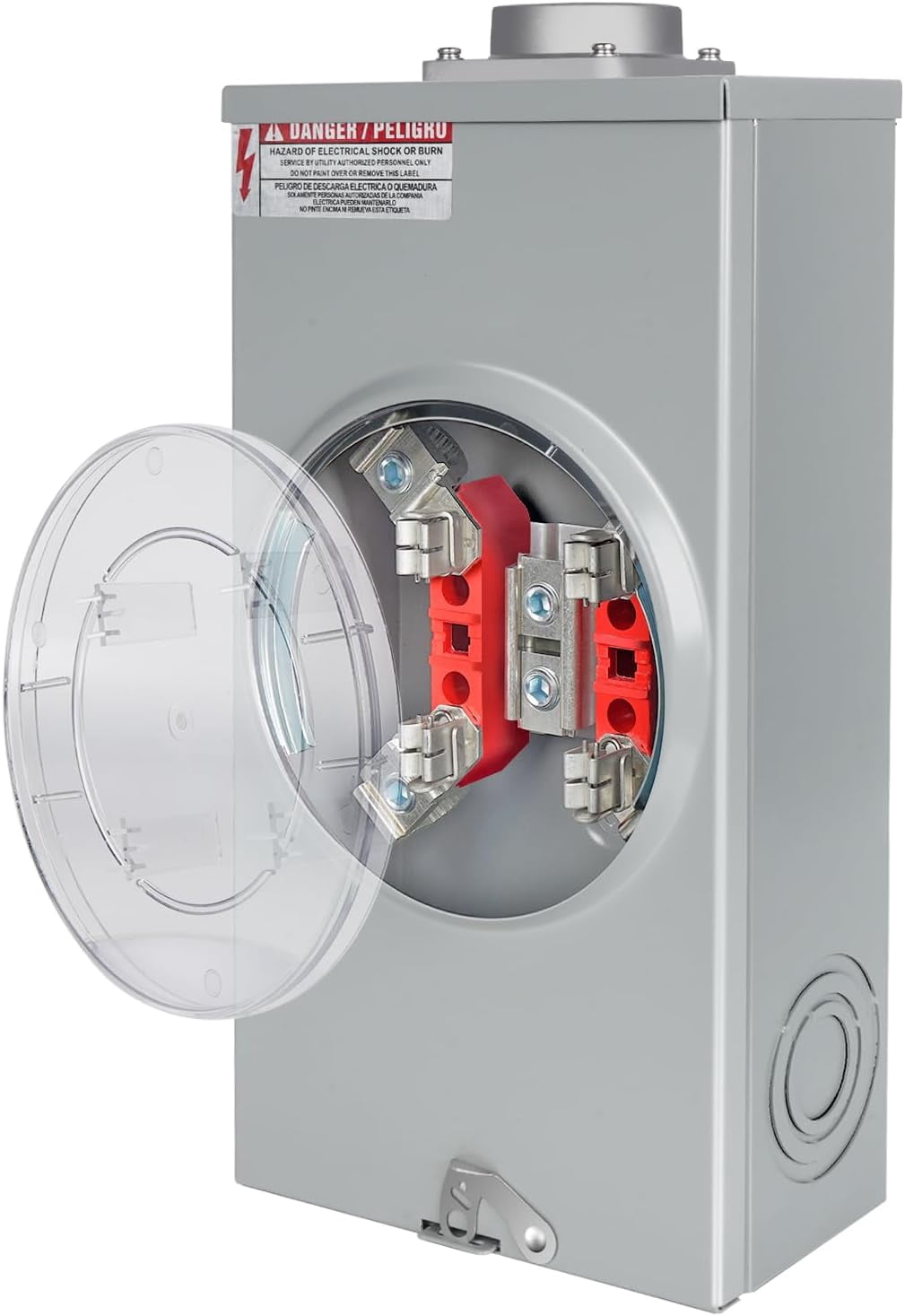 200 Amp Meter Socket 1 Phase 4 Jaw 600V 3 Wire ls Type with Horn Bypass ...