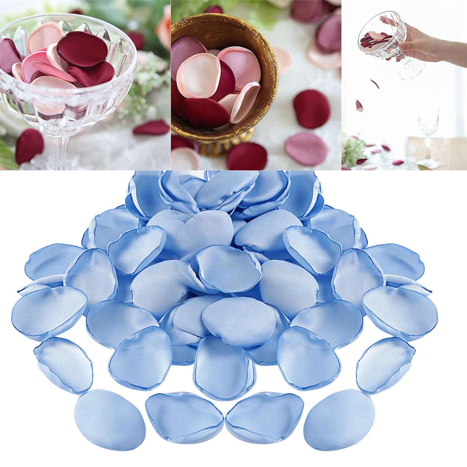 200 Artificial Rose Petals Clearance! Silk Rose Petal Edged Flower ...