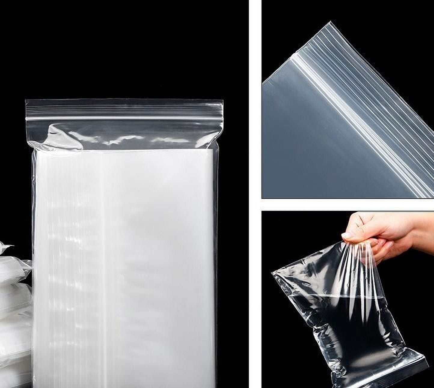 200 Bags of 3''x4'' 2 Mil Clear Plastic Reclosable Zip Poly Bags With ...