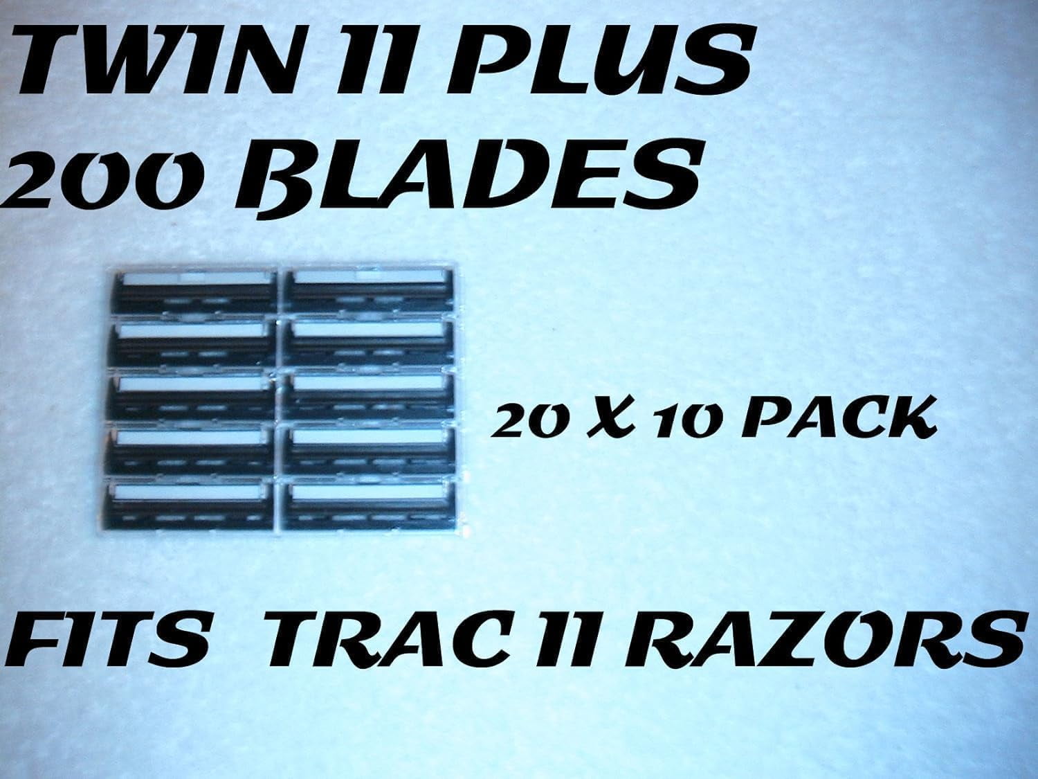 200 Blade Razor Cartridges - Fit Trac 2 and Atra Razor Handles ...