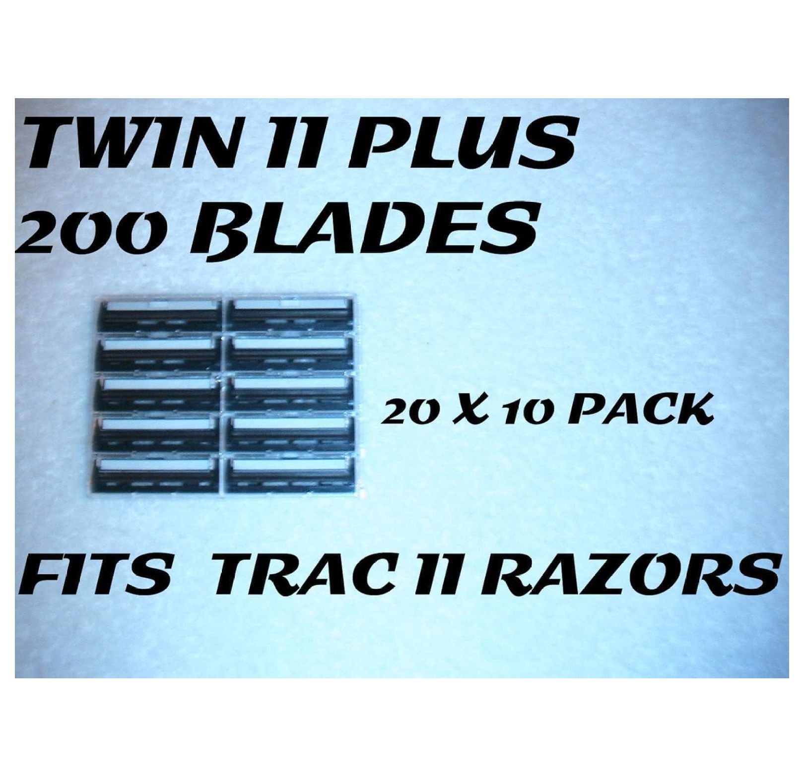 200 Blade Razor Cartridges - Fit Trac 2 and Atra Razor Handles ...