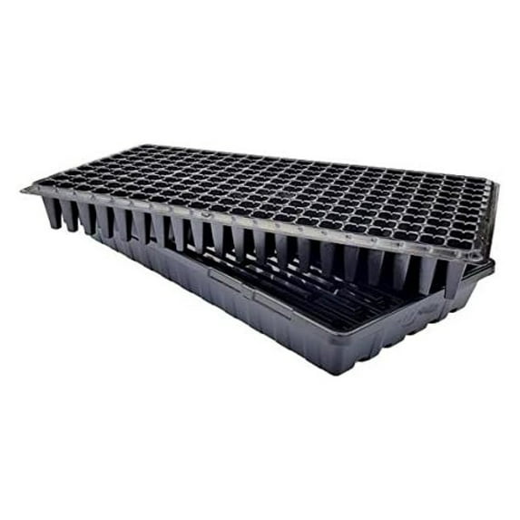 200 Cell w/ 1020 Flat Seedling Starter Trays Extra Strength 5 Pack ...