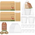 200 Cells Seed Starter Tray, 20 Pcs Biodegradable Plant Starter Peat ...