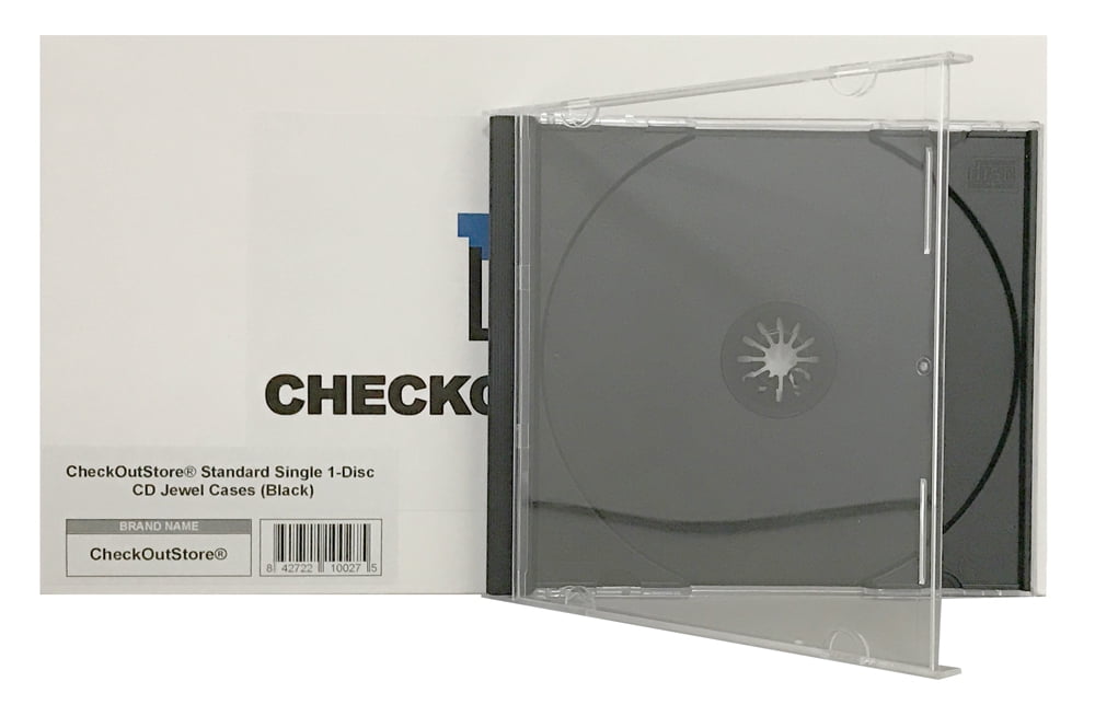 (200) CheckOutStore Standard Single 1-Disc CD Jewel Cases (Black ...