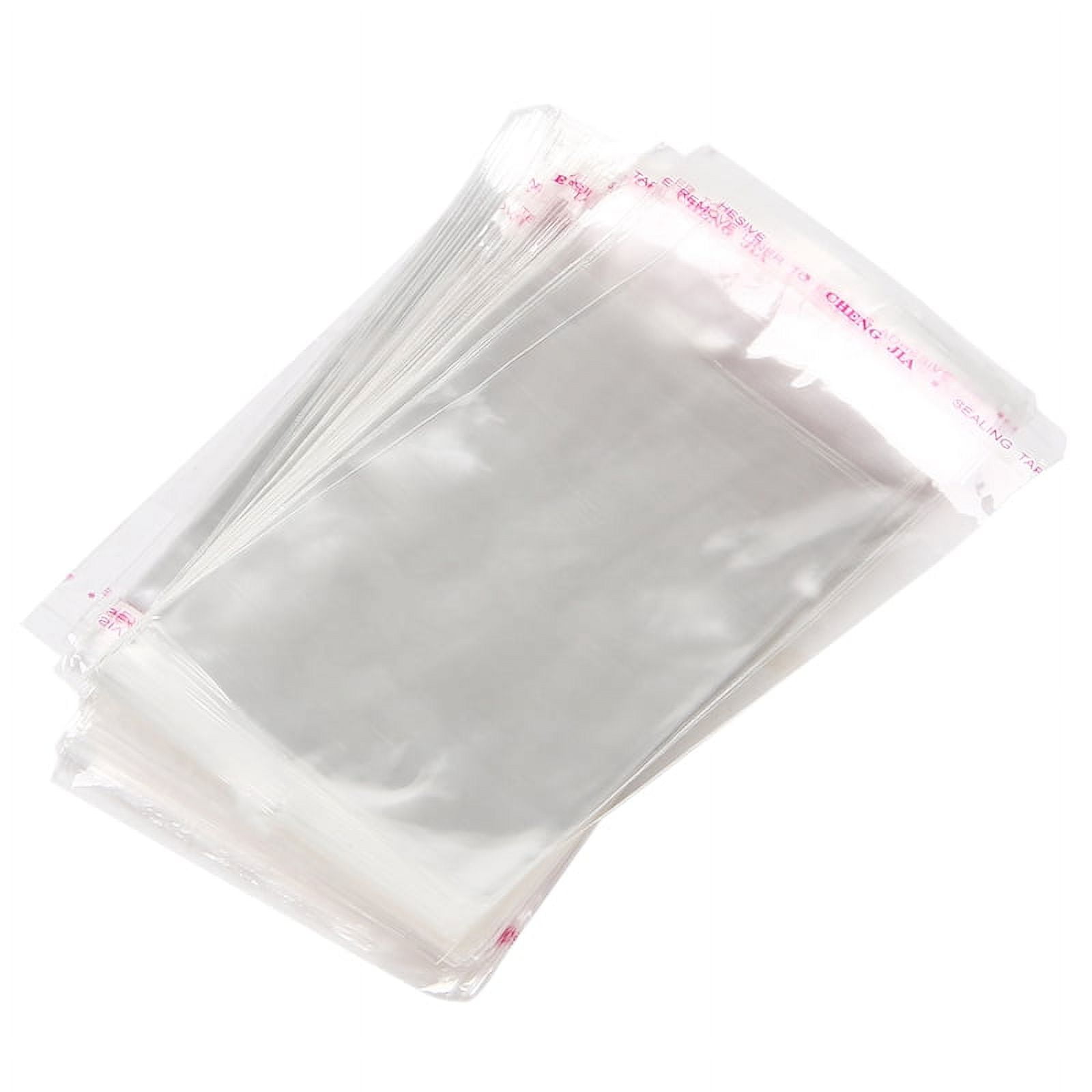 200 Clear Self Adhesive 7cm x 13cm Peel and Seal Plastic Bags - Walmart.com